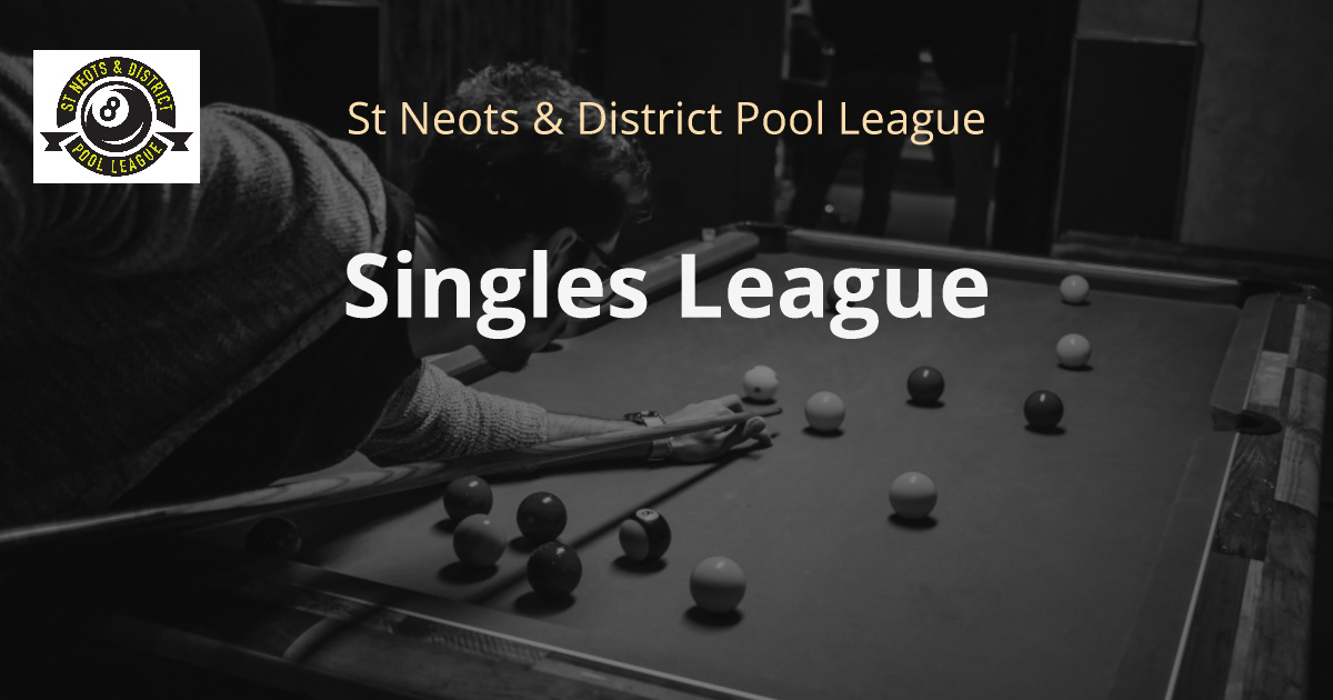 Singles League | St Neots & District Pool League