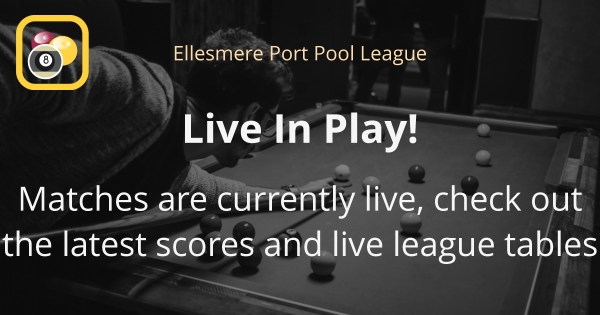 Live Scores | Ellesmere Port Pool League