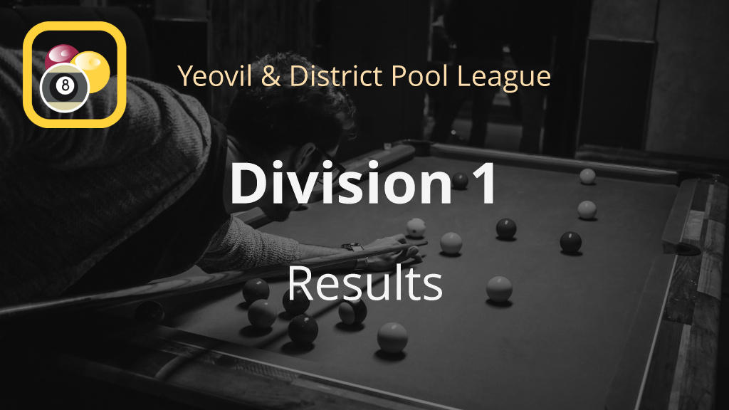 All Divisions | Results | Chester and District Thursday Pool League
